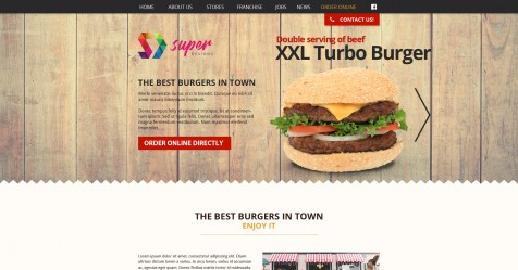 XXL Turbo Burger HTML Template