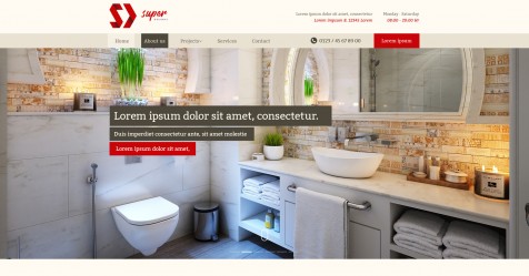 Bathrooms / Sanitary Wares HTML Template